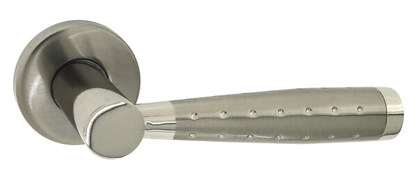 Poignée de porte Dylan alu nickel mat bec de cane D.50 | Bricorama