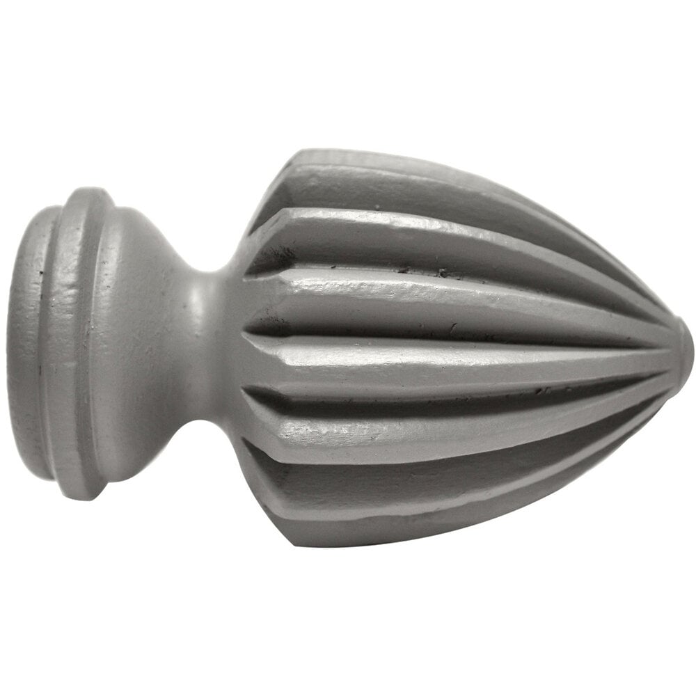 Embout tringle à rideaux, baroque diamètre 28mm bois granit | Bricomarché