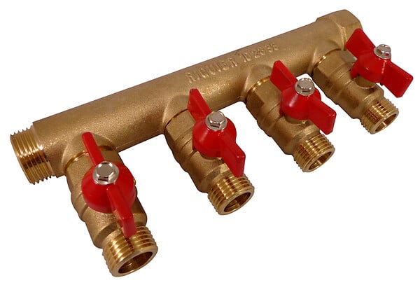 Distributeur 4 départs Male 1-2 entrée-sortie 3-4 | Bricomarché