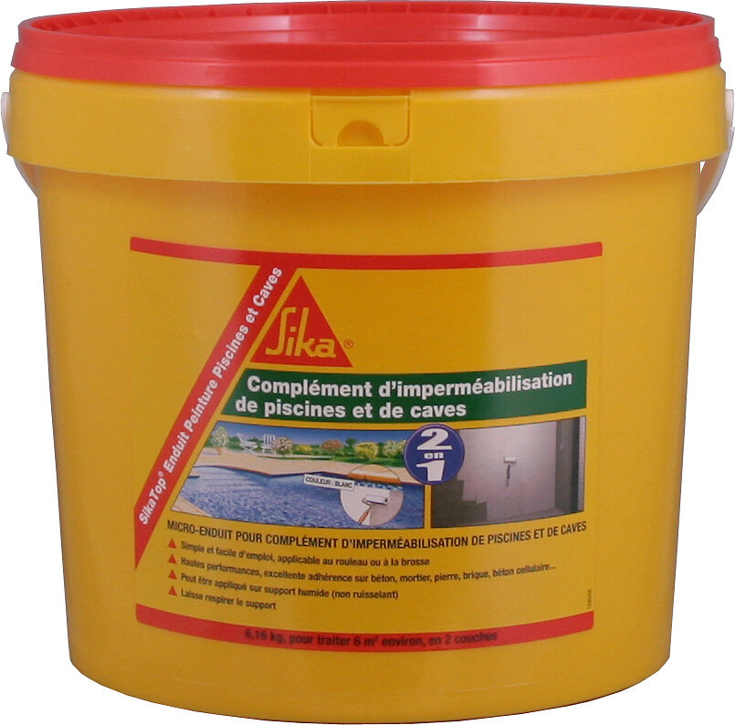 Enduit imperméabilisation des piscines et caves SikaTop - 6.16kg | Bricomarché