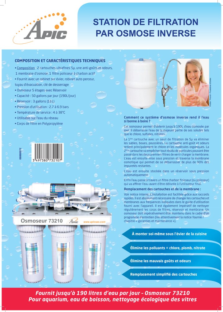 Osmoseur avec réservoir BNT-RO50-C30 | Bricomarché