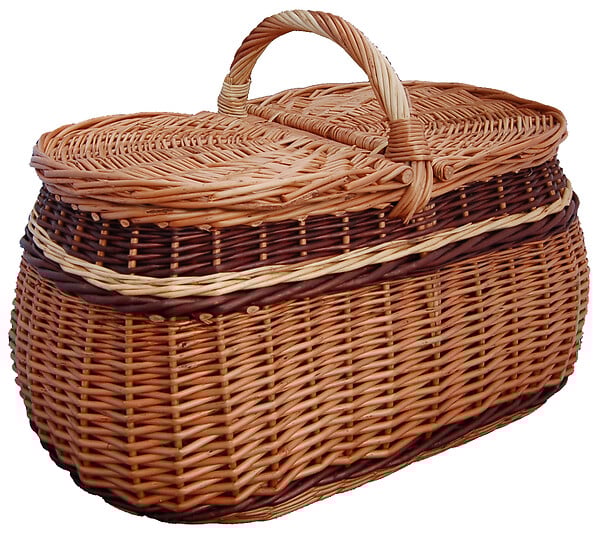 Panier en osier - Special pique-nique - 49x25x18 - Anse 26cm MASY ...