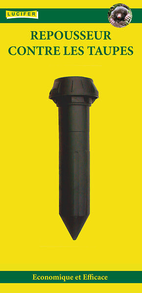 repousseur de taupes à pîles vibrant LUCIFER | Bricomarché