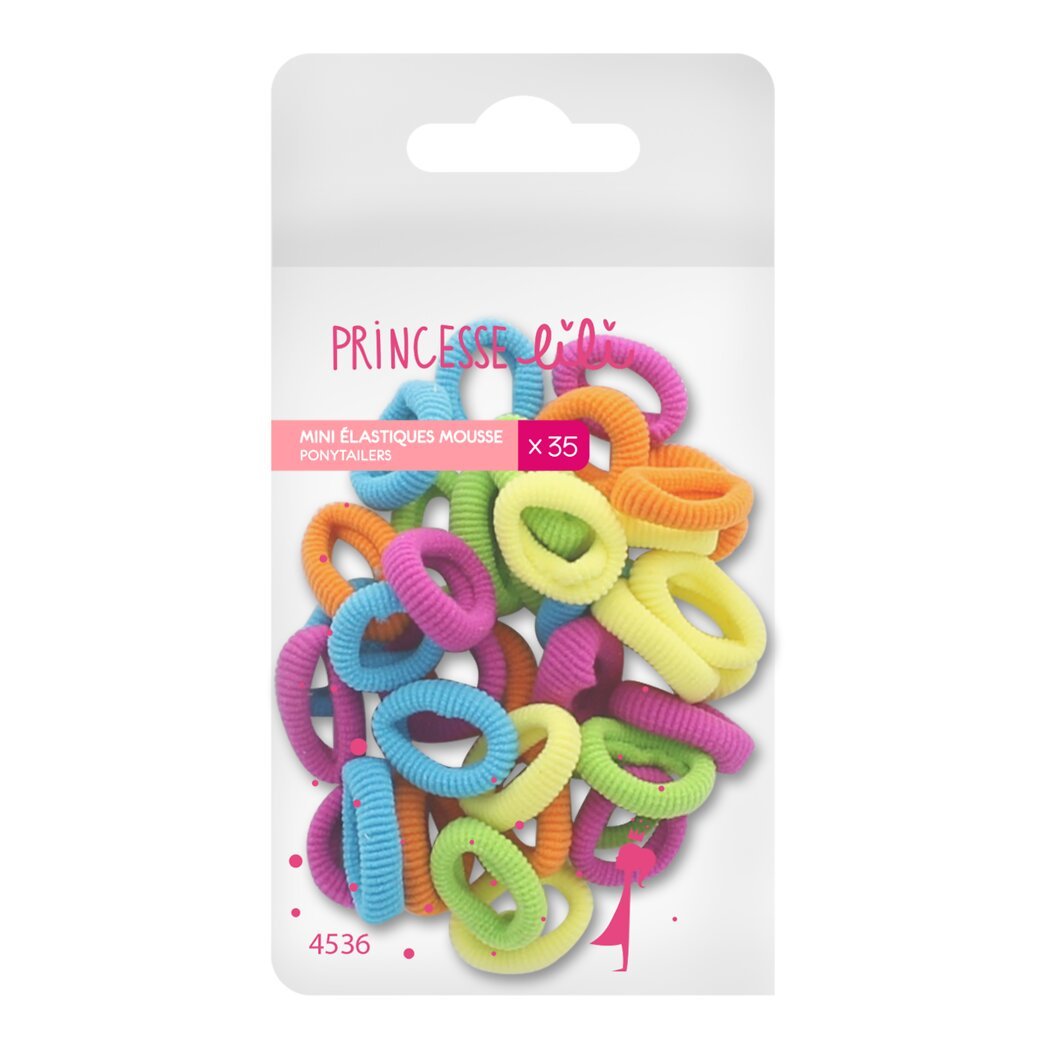 Mini élastiques mousse assortis Princesse Lili - Intermarché