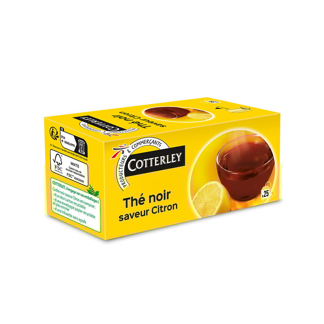 Thé noir saveur citron Cotterley - Intermarché