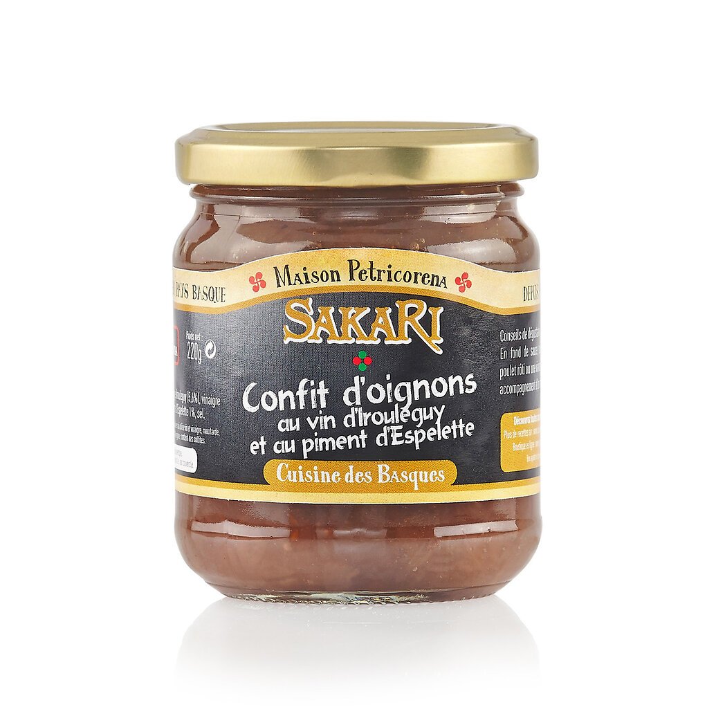 Confit d'oignons au vin d'Irouleguy et au piment d'Espelette Sakari ...