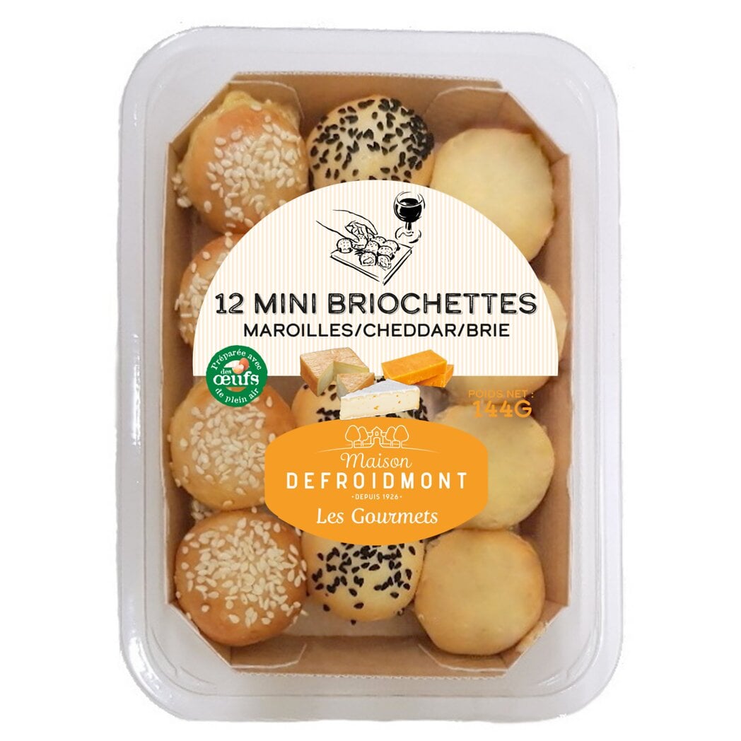 Mini Briochette Maroilles Cheddar Brie Defroidmont Intermarché