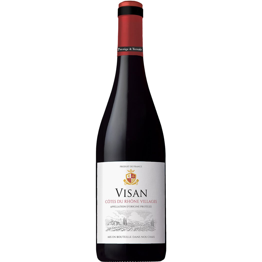 Côtes du Rhône Villages AOP Visan, vin rouge Cuvée Classique - Intermarché