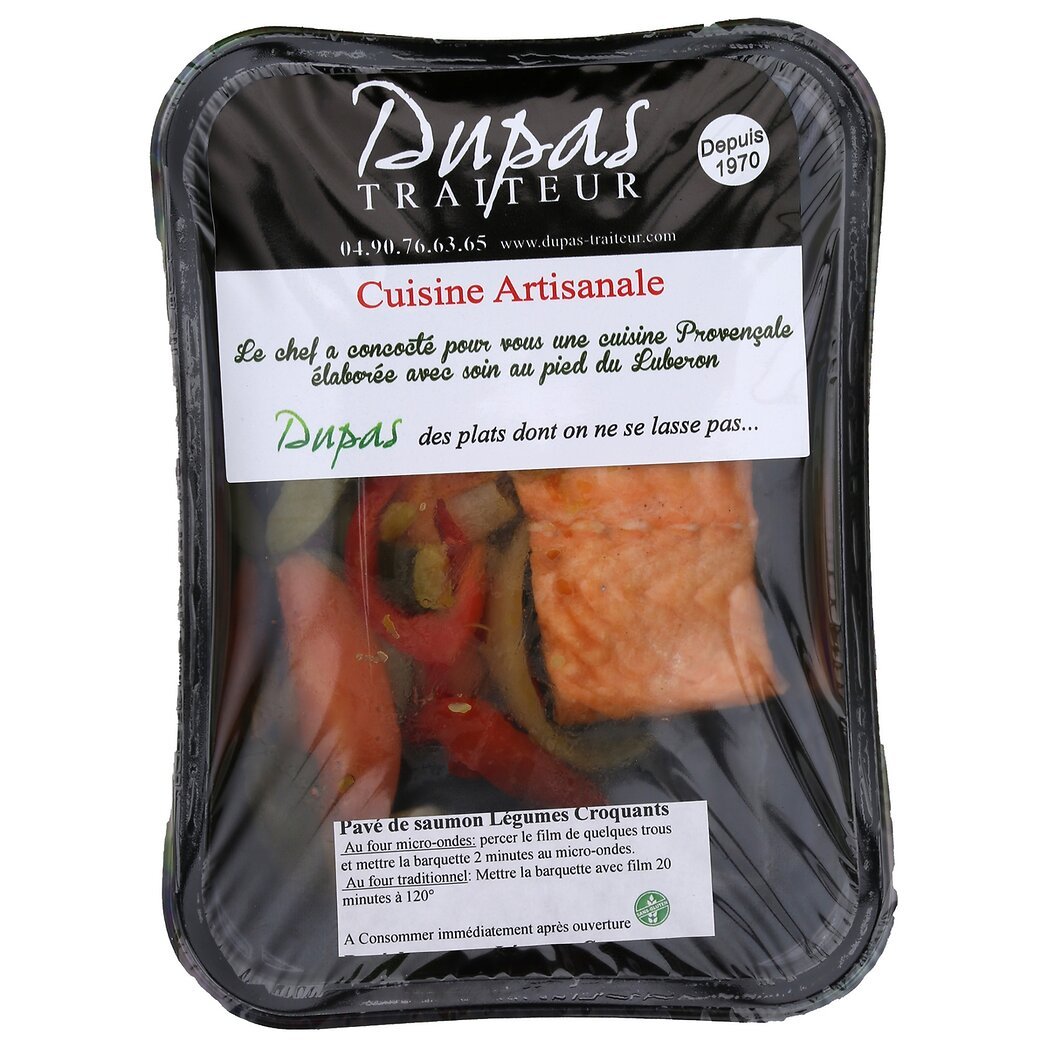 Pavé de saumon. légumes croquants Dupas Traiteur - Intermarché