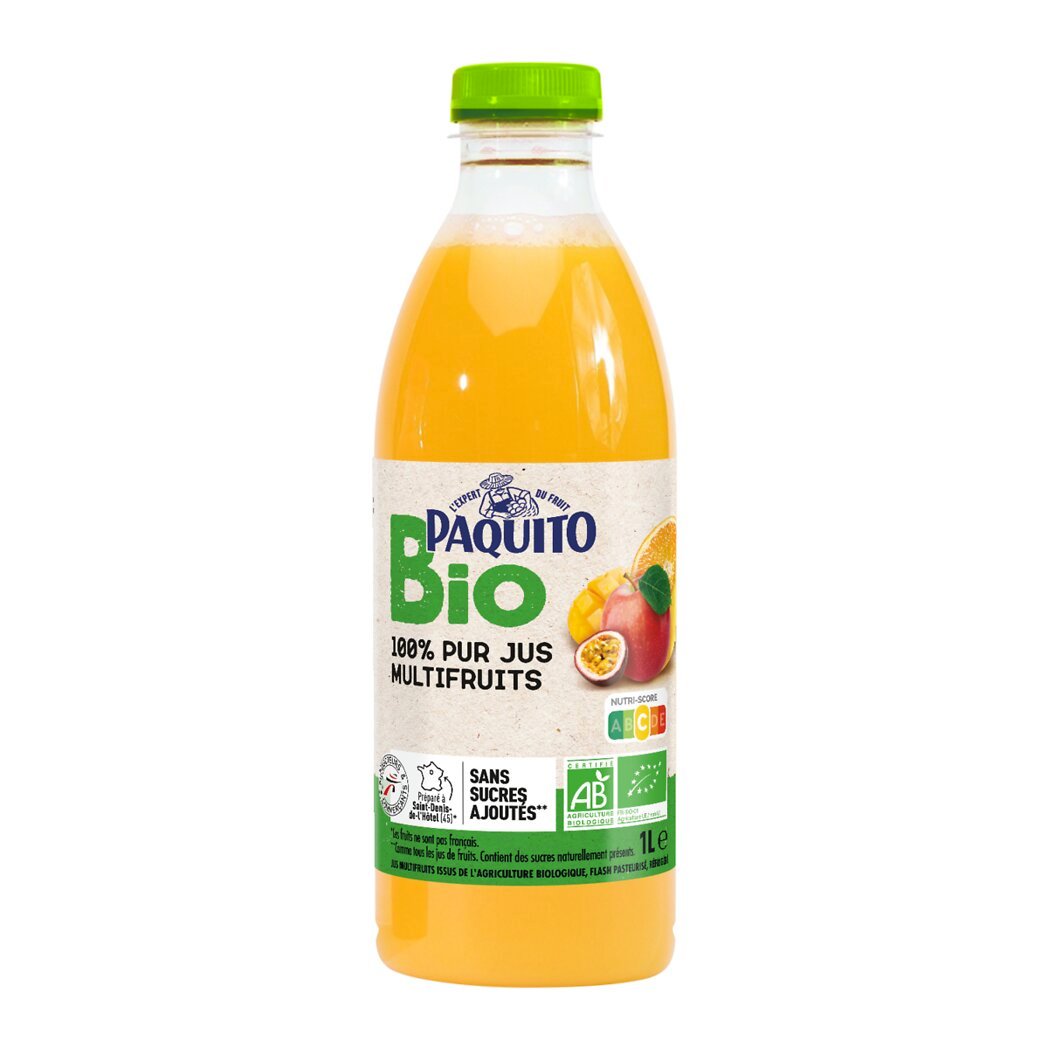 100% Pur jus multifruits BIO Paquito Bio - Intermarché
