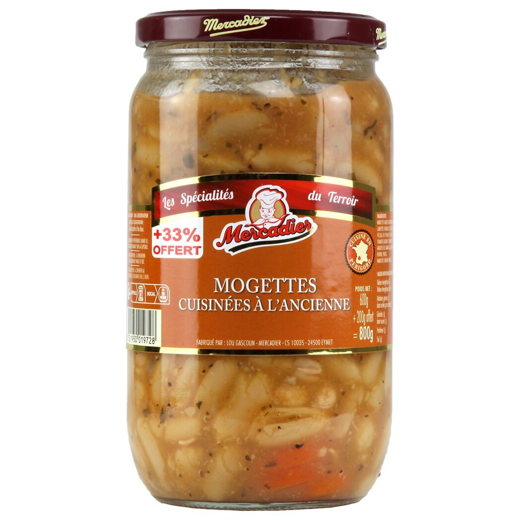 Mogettes cuisinées à l'ancienne Mercadier - Intermarché