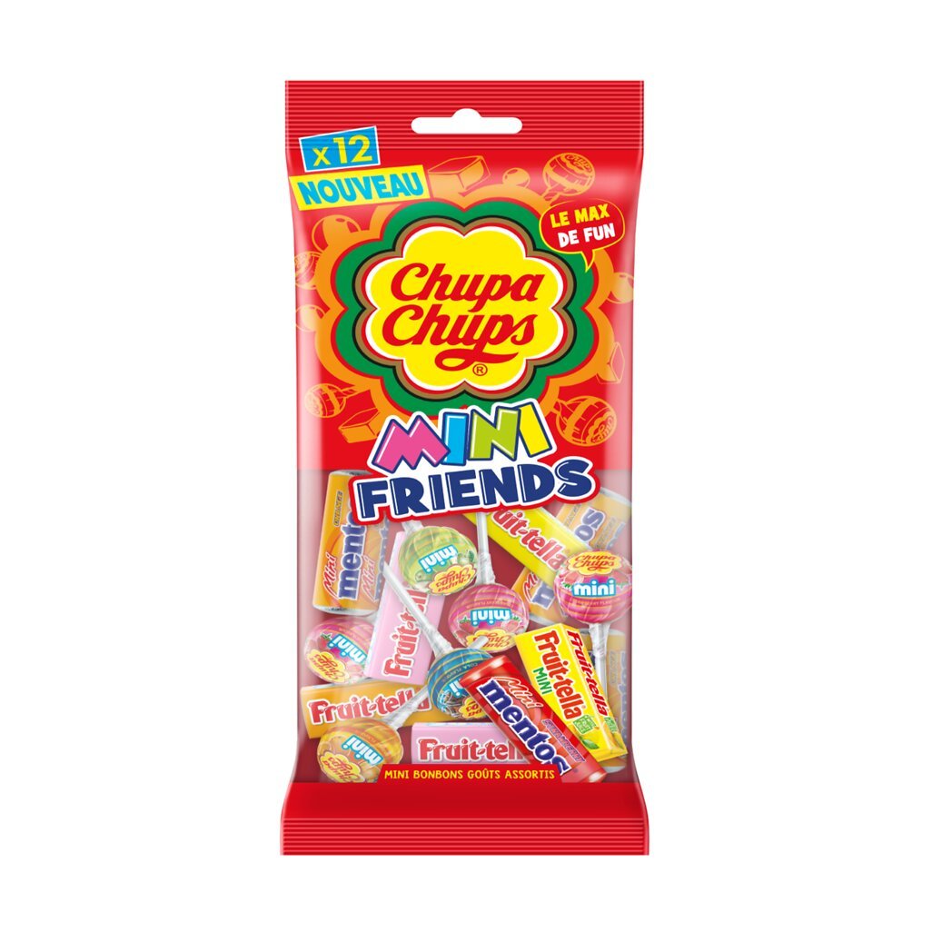 Mini friends - Assortiment sucettes rouleaux et fruittella Chupa Chups ...