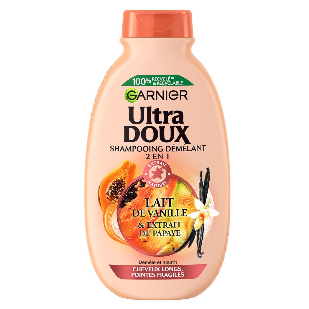 Ultra-Doux - Shampoing démêlant 2 en 1 lait de vanille & extrait de ...