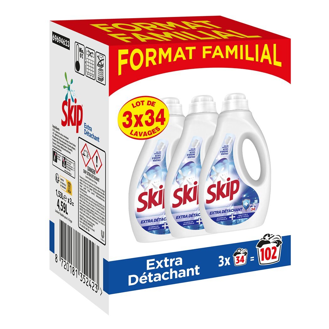 Lessive liquide Extra détachant Skip - Intermarché