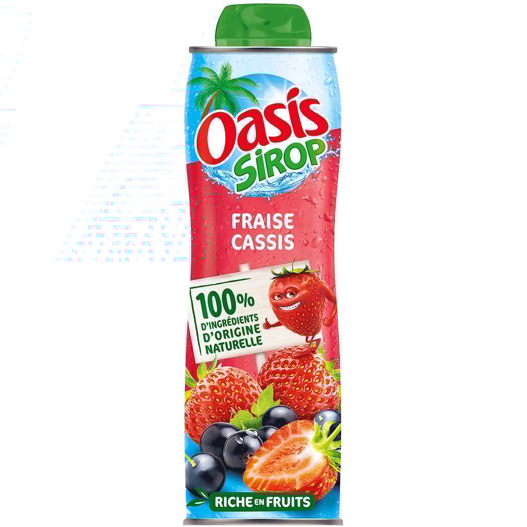 Sirop fraise cassis Oasis - Intermarché