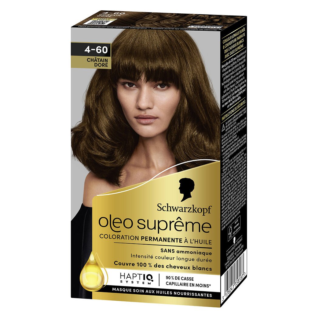 Oleo Suprême - Coloration permanente 4-60 châtain doré Schwarzkopf ...