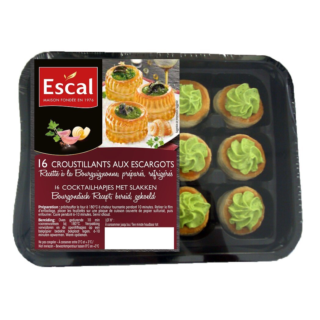 Croustillants aux escargots recette à la Bourguignonne Escal - Intermarché