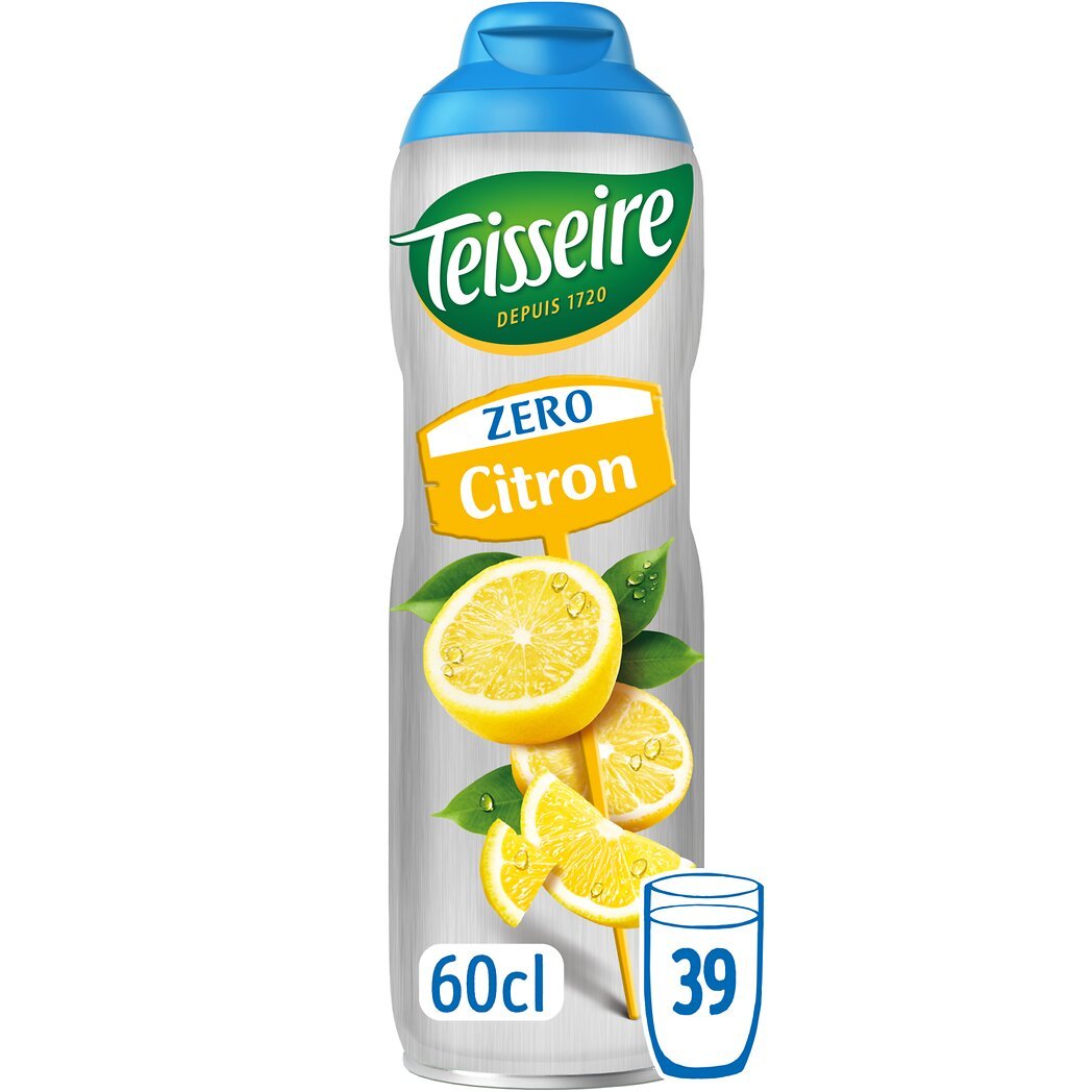 Sirop citron zéro sucres Teisseire - Intermarché