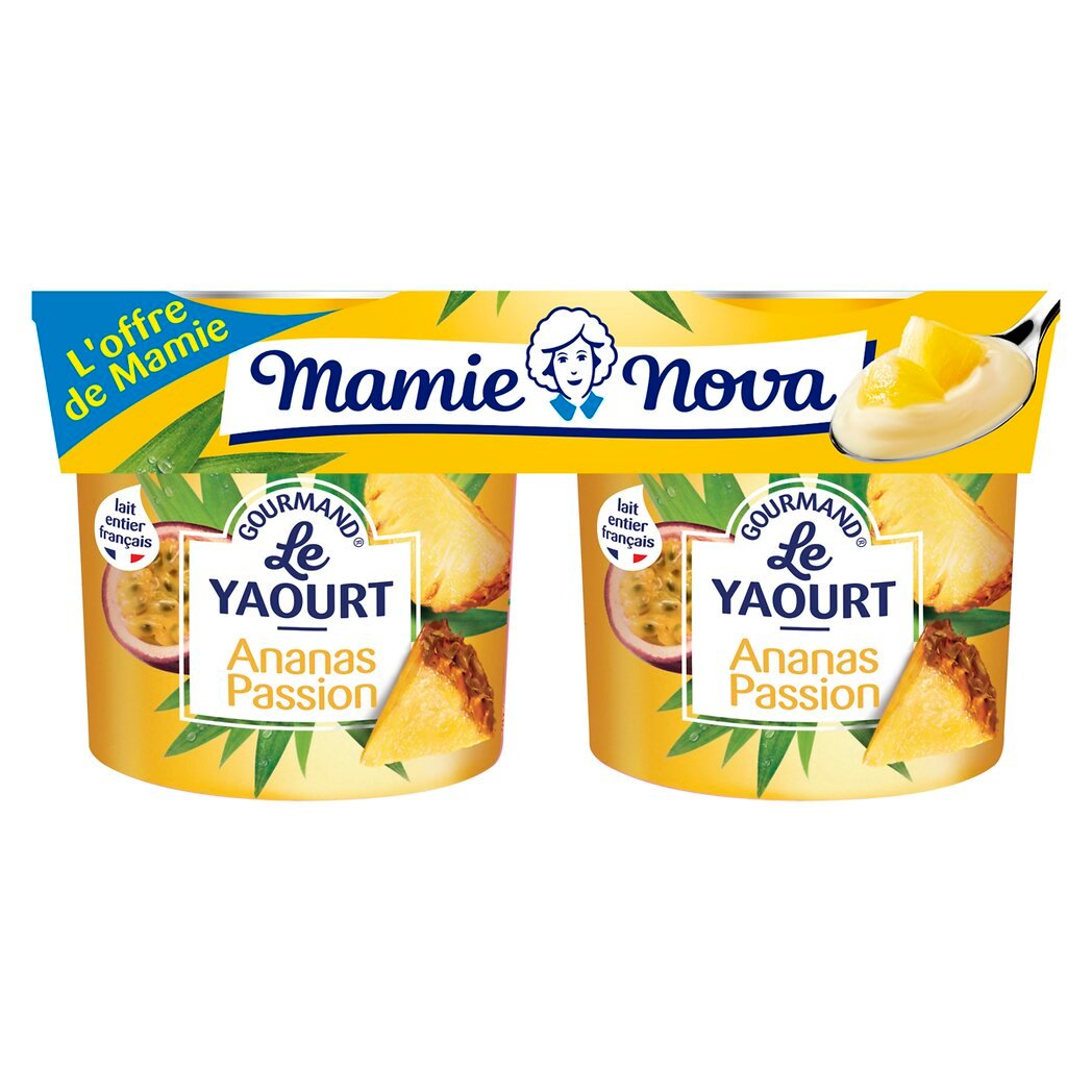 Yaourt gourmand ananas passion Mamie Nova - Intermarché