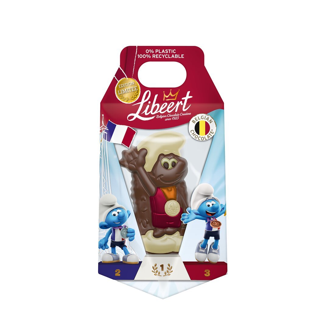 Schtroumpf sportif chocolat Belge au lait Libeert - Intermarché
