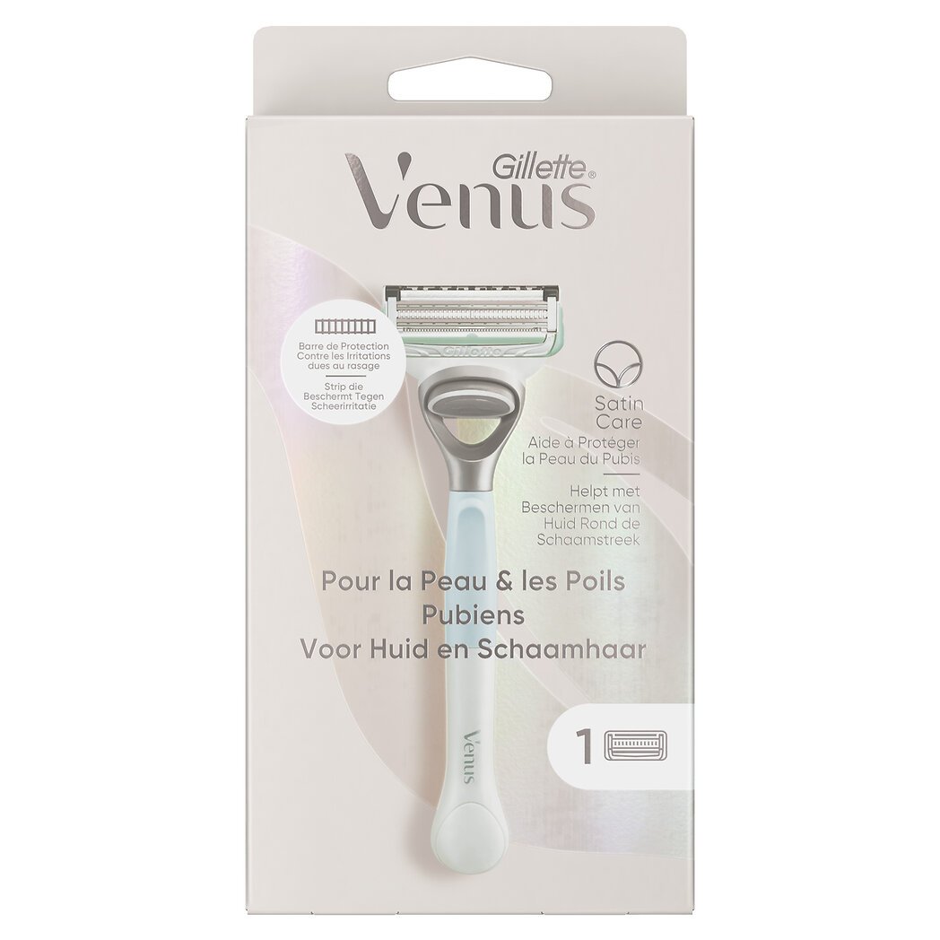 Venus - Rasoir pour la peau et les poils pubiens Satin Care Gillette ...
