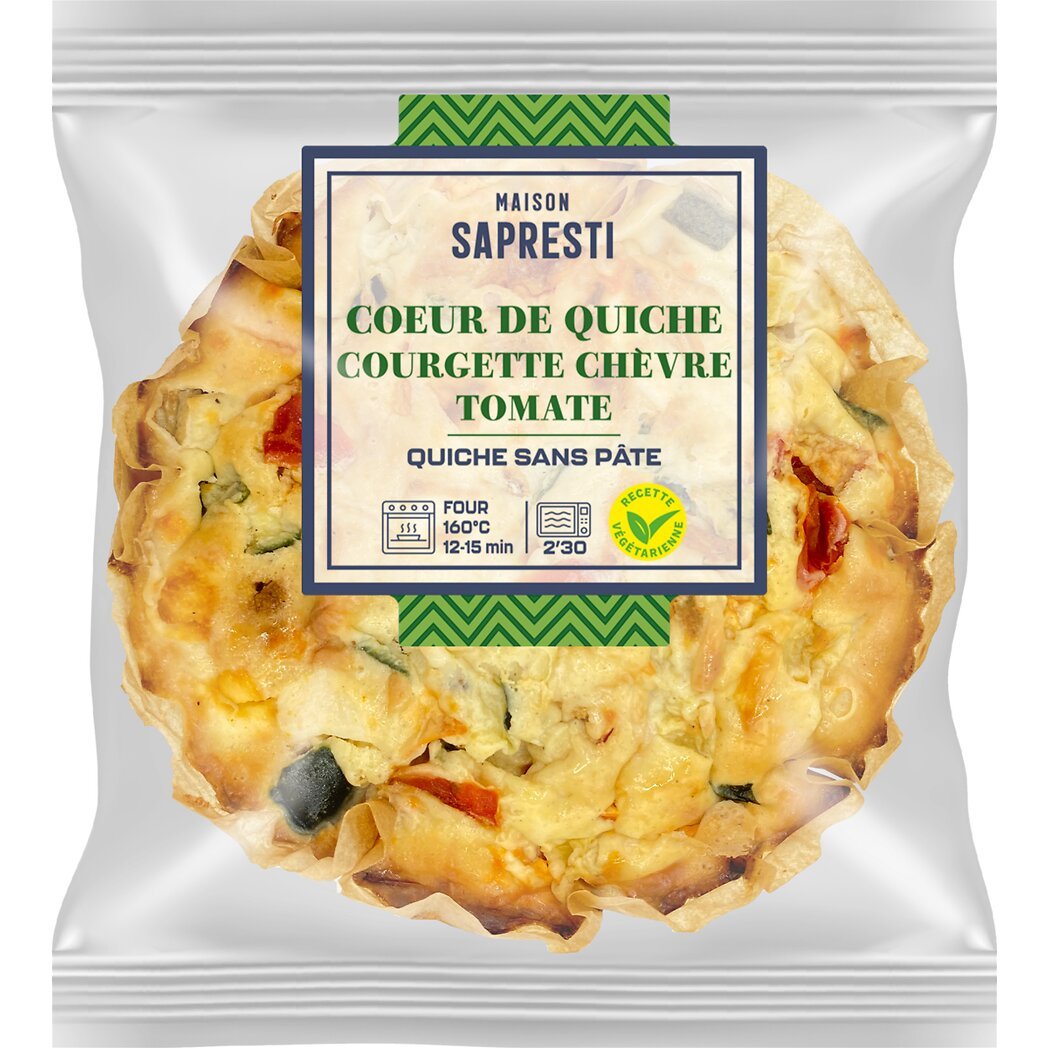 Cœur de quiche courgette chèvre Maison Sapresti - Intermarché