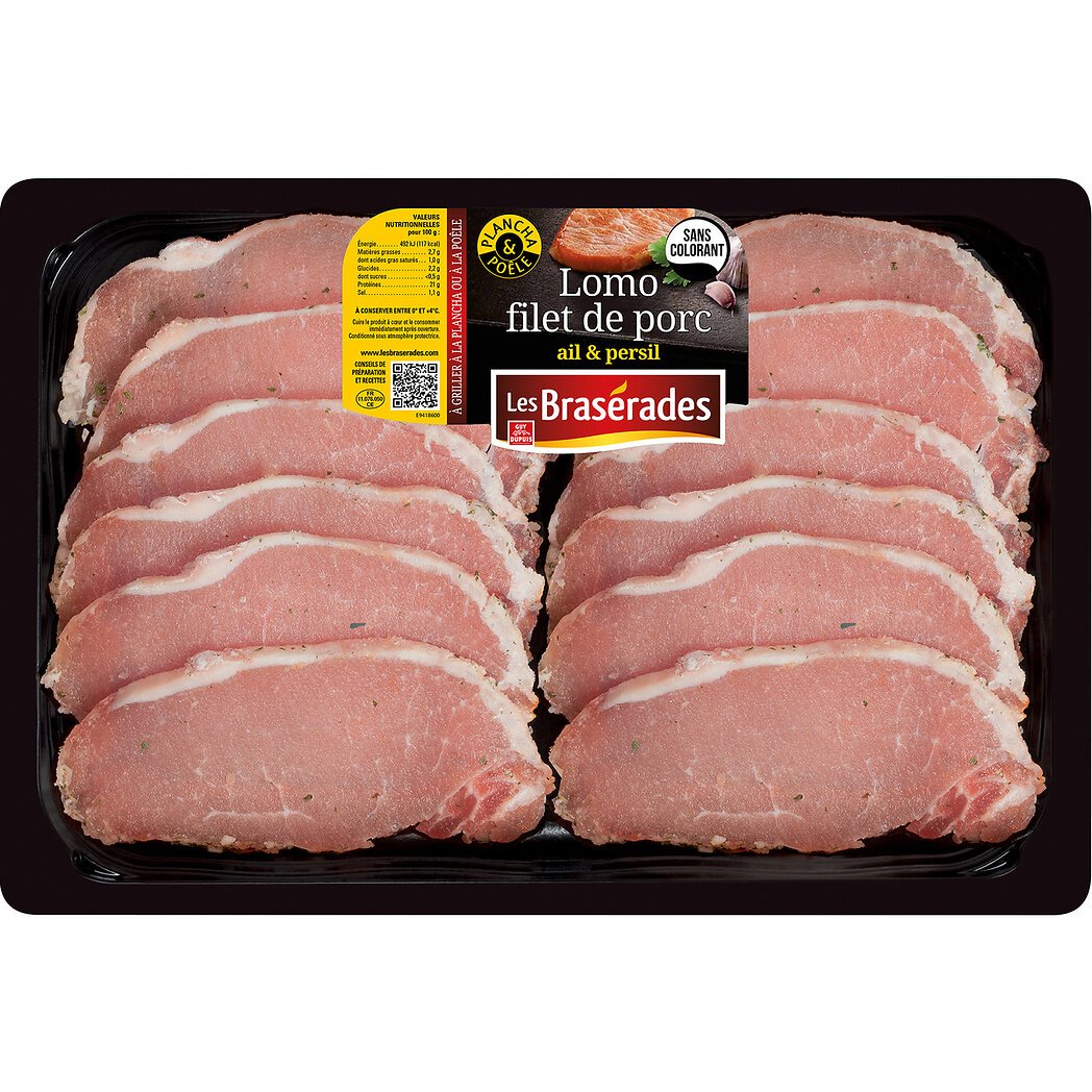 Lomo filet de porc ail et persil Les Brasérades - Intermarché