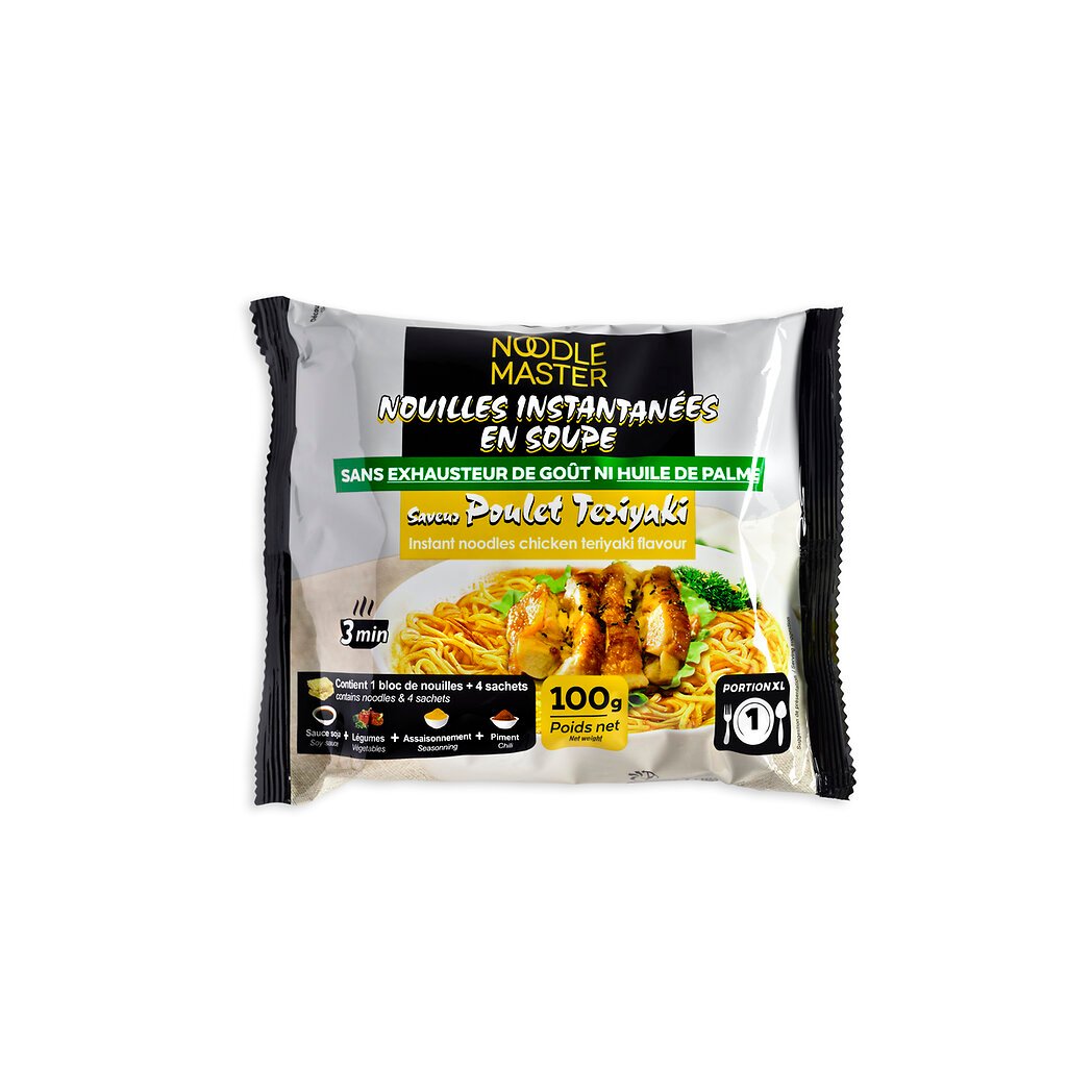 Nouilles instantanées saveur poulet teriyaki Noodle master - Intermarché